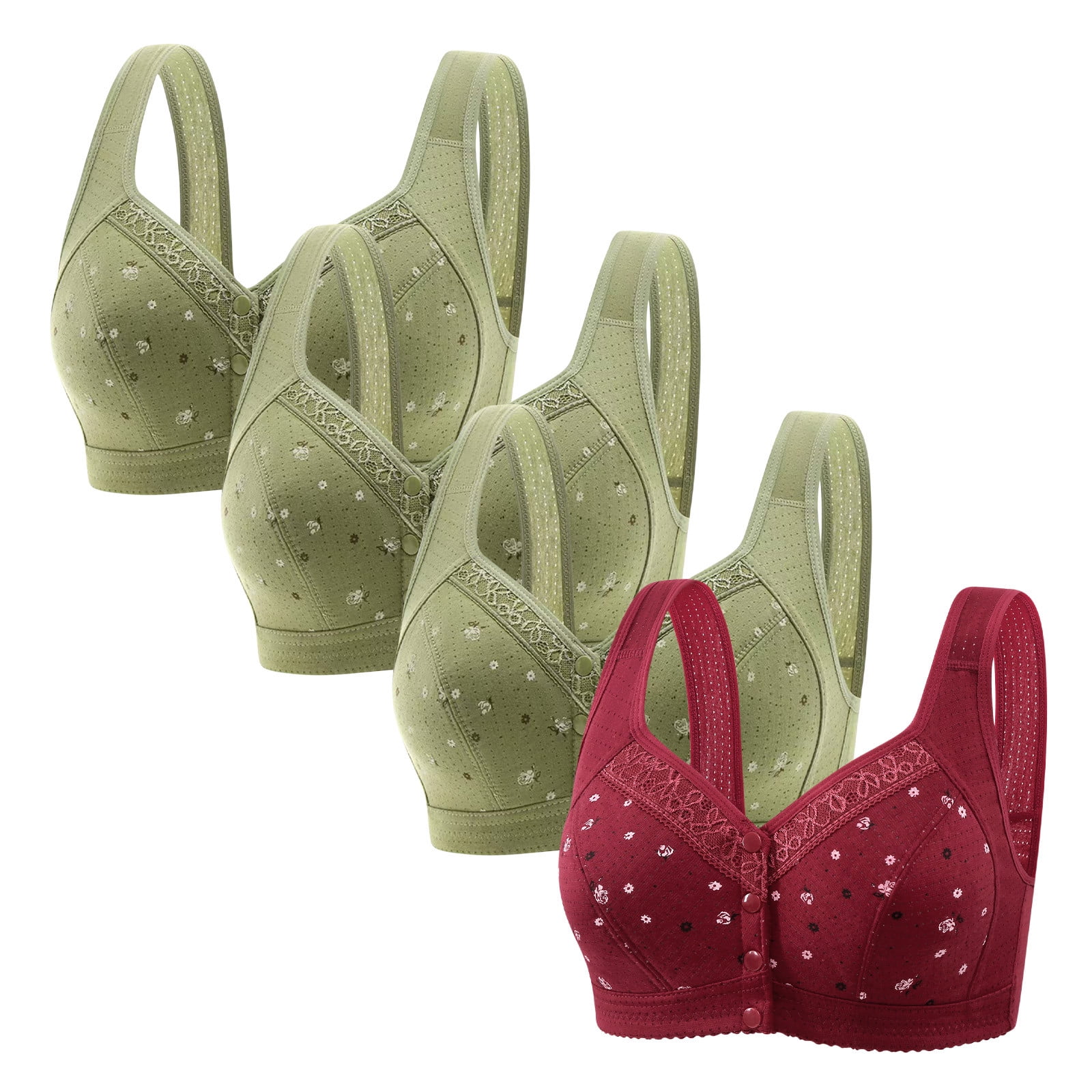 Cavosen Push up Bra Plus Size Wireless Bras Push Up Full Coverage ...