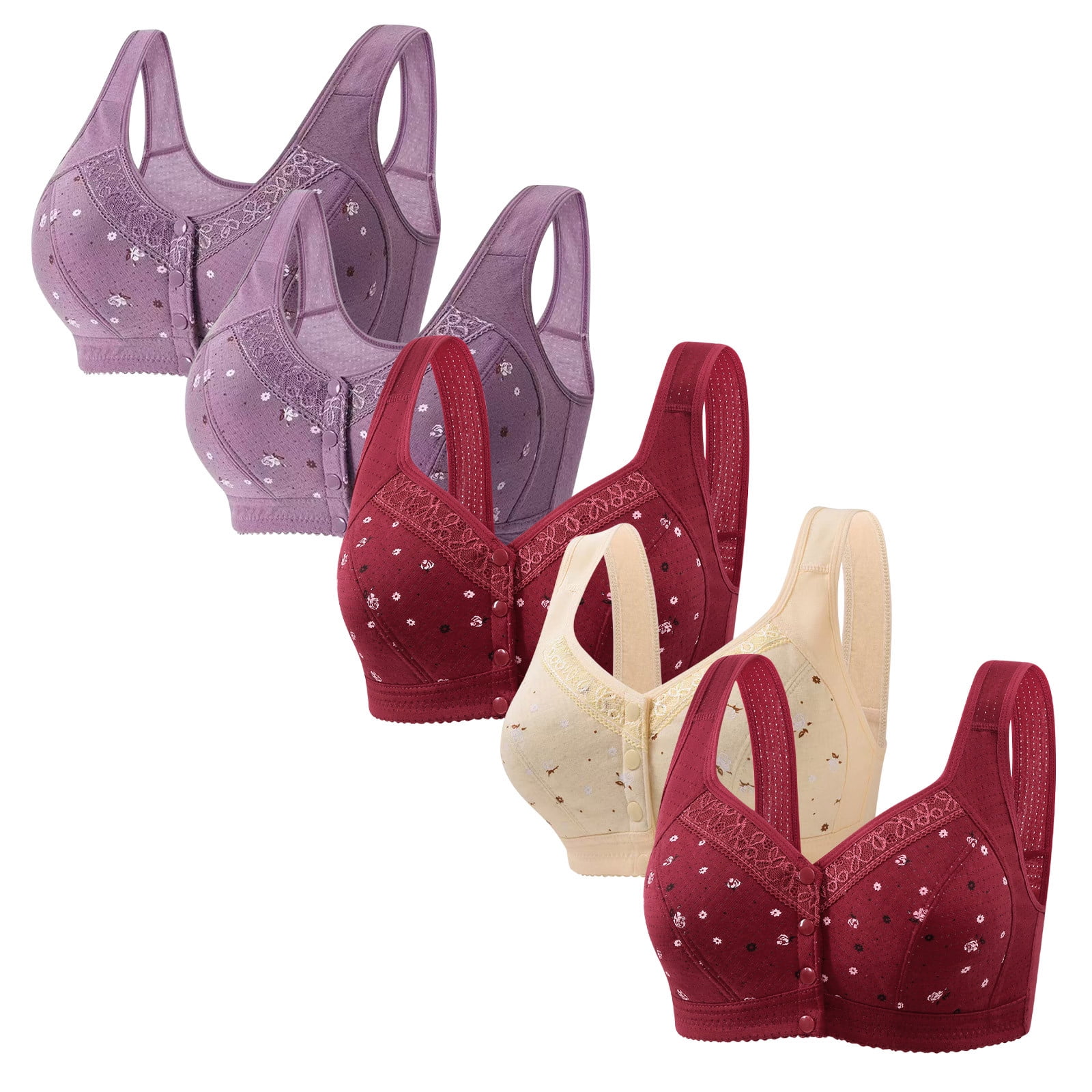 Cavosen Push up Bras Plus Size Wireless Bras Push Up Full Coverage ...