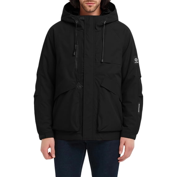 Cavosen Raincoat for Men Lightweight Waterproof Zipper Coat with Hood ...