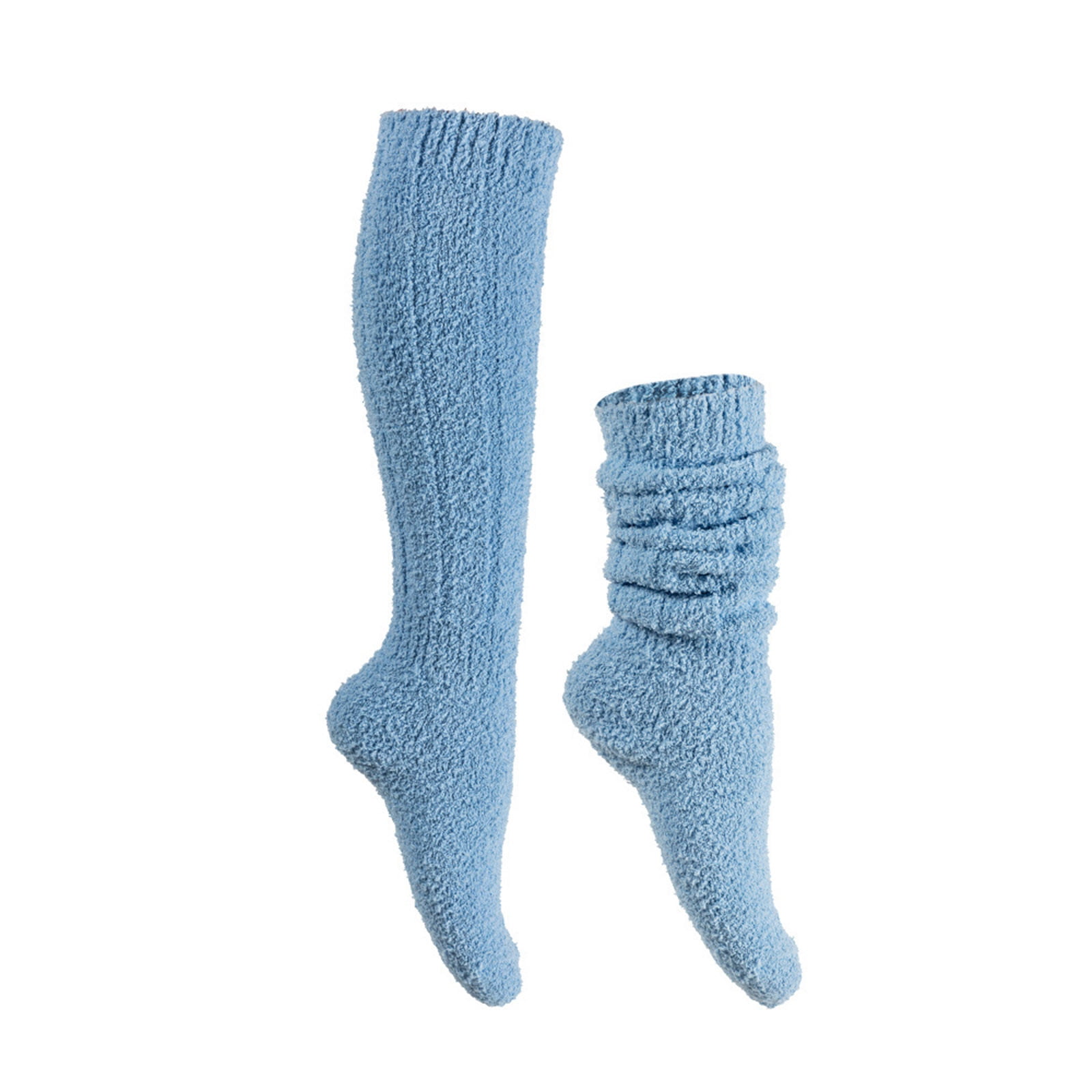 Cavosen Slouch Socks for Women Fuzzy Fleece Plu Size Stretch Slouch ...