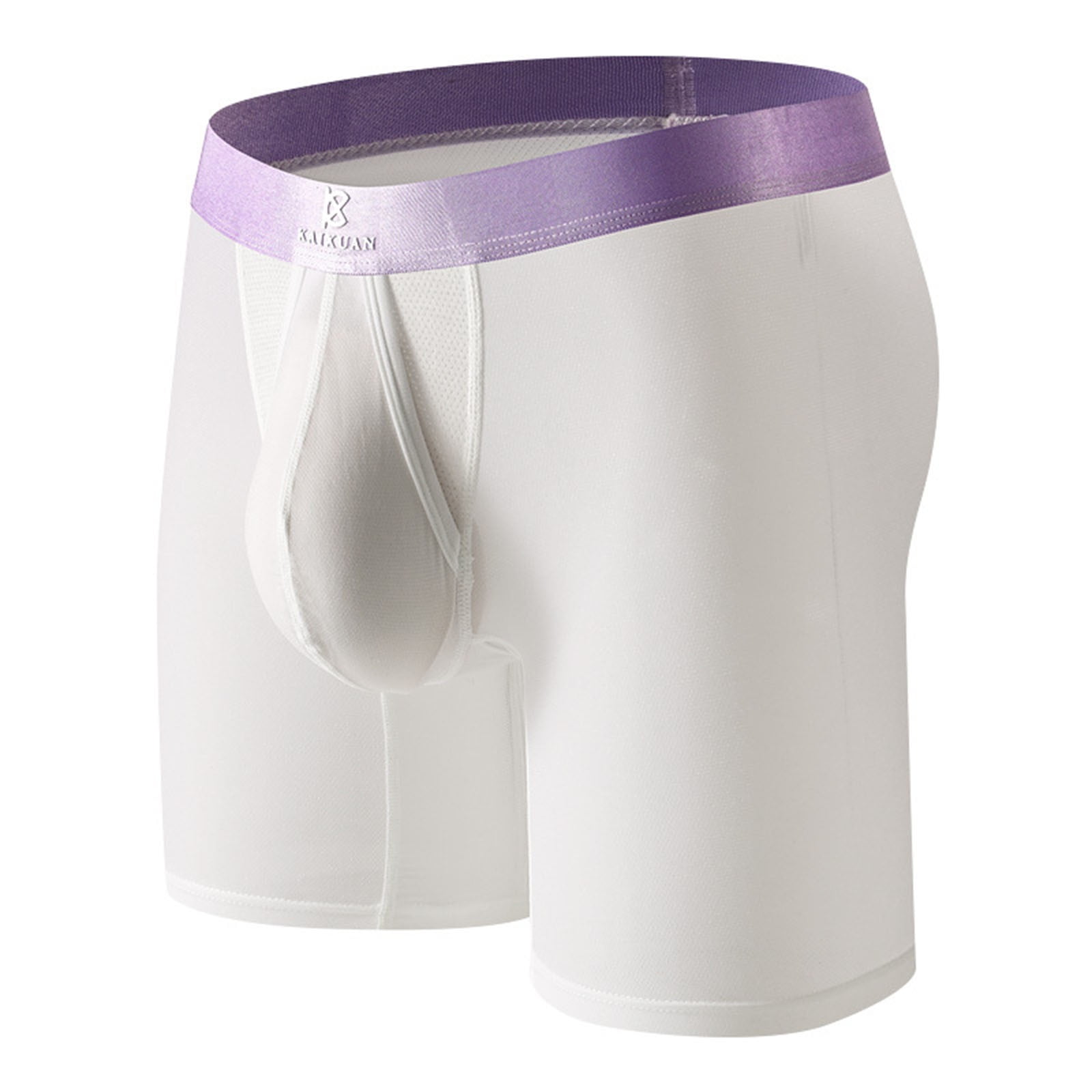 Cavosen Stretch Underwear for Men Breathable Seamless Mid Length Trunks ...