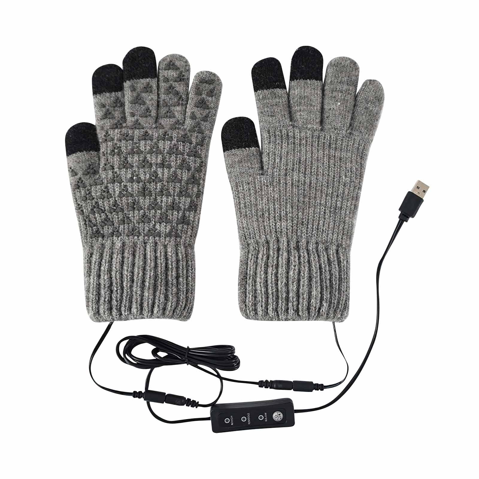 Cavosen USB Gloves Rechargeable for Women Men Thermal Gloves Winter ...