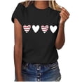 Cavosen Valentine's Day Women Graphic T Shirts Short Sleeve Crew Neck ...