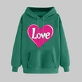 Cavosen Valentines Day Cute Hoodies For Women Oversized Drop Shoulder