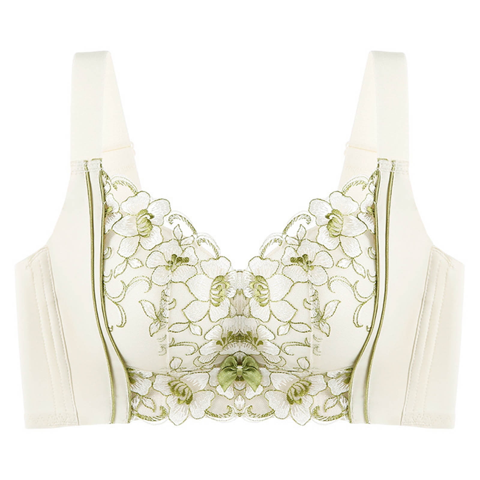 Cavosen Womens Bras No Wire Push up Embroidery Seamless Everyday Bras ...