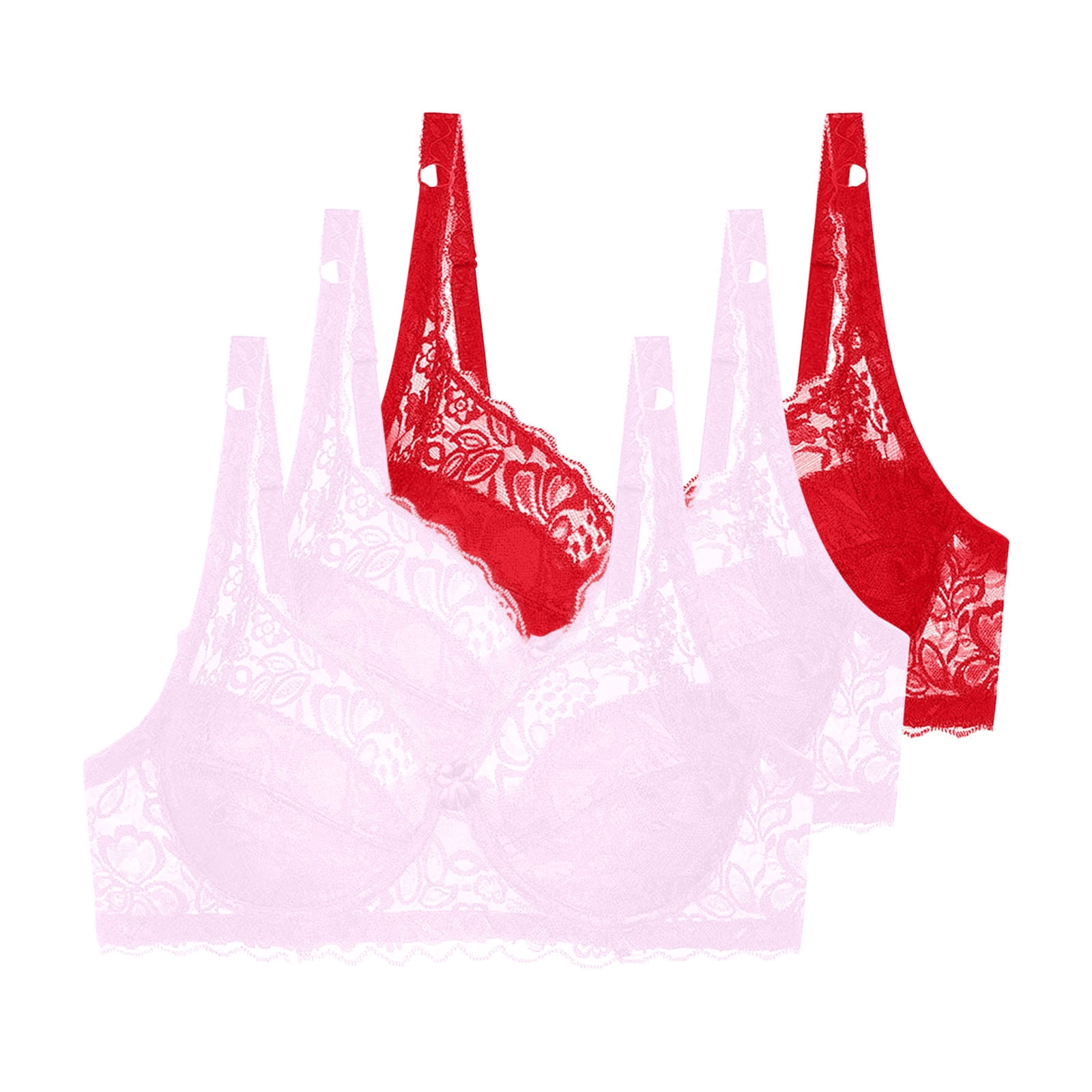 Cavosen Womens Bras Push up Plus Size Supportive Bras Full Coverage ...