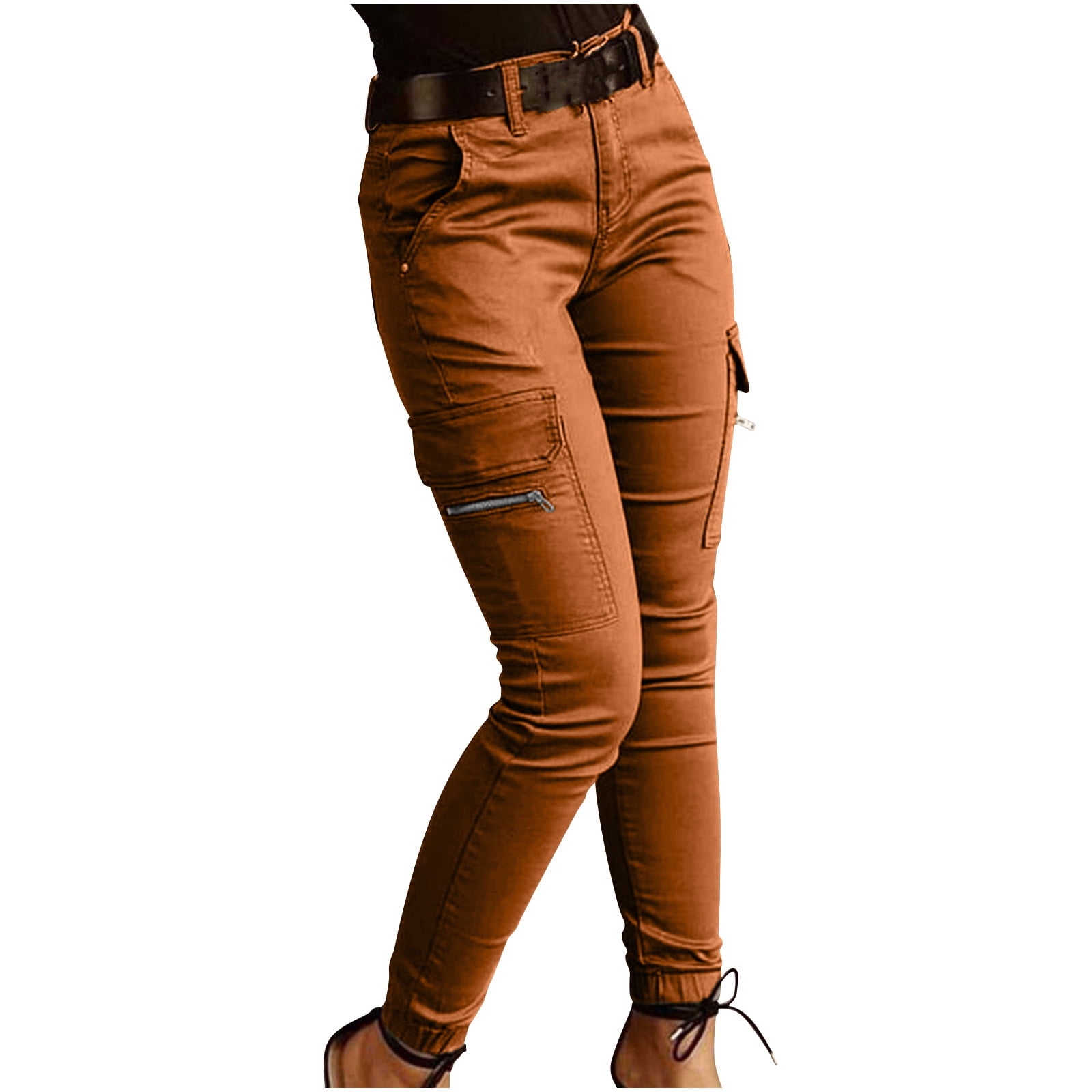 Cavosen Womens Fall Pants Low Waist Trousers with Pockets Solid Regular ...