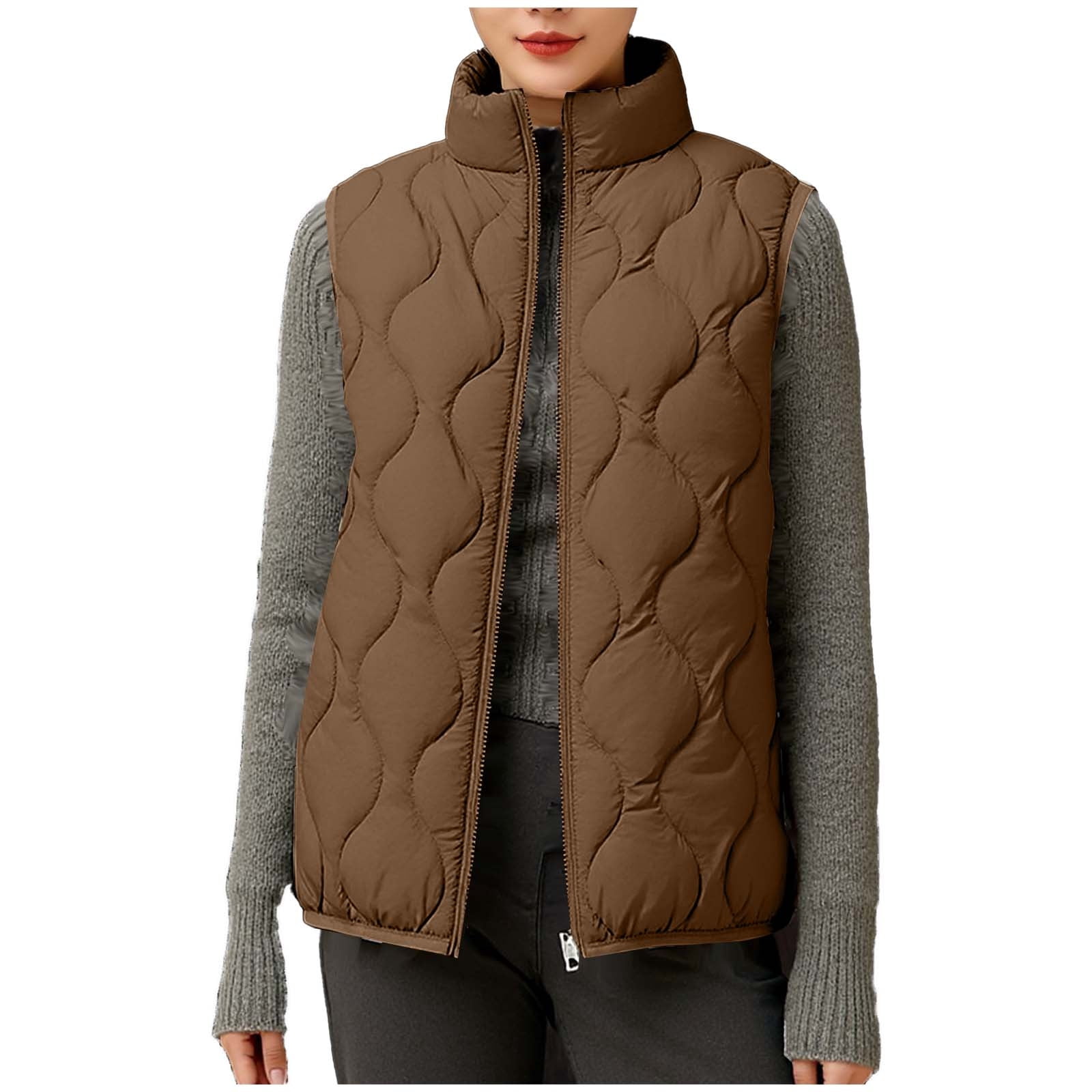 Cavosen Womens Puffer Coat Lightweight Winter Warm Short Puffer Coat ...