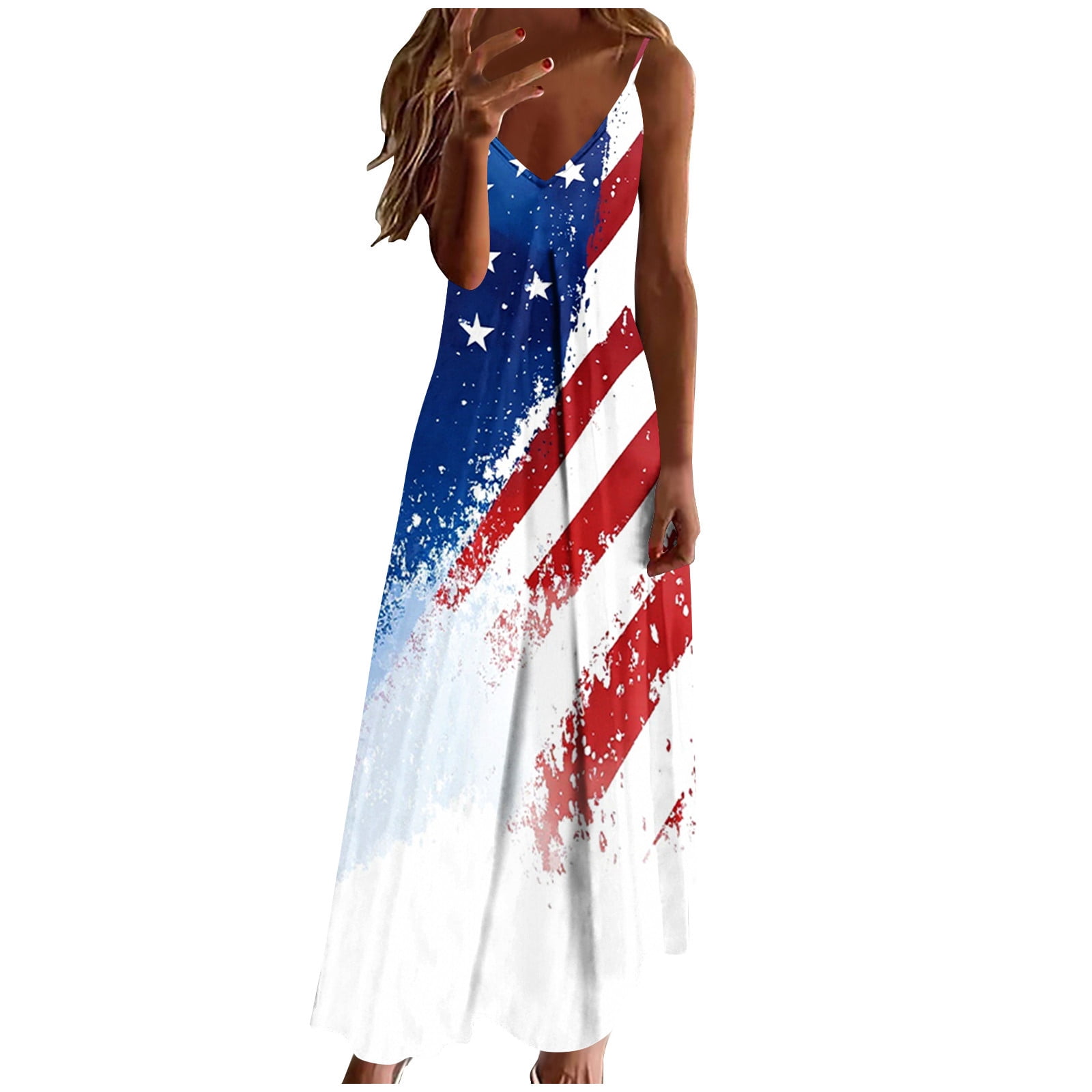 Cavosen Womens Summer Dresses Casual Sleeveless Crewneck Dress Ladies ...