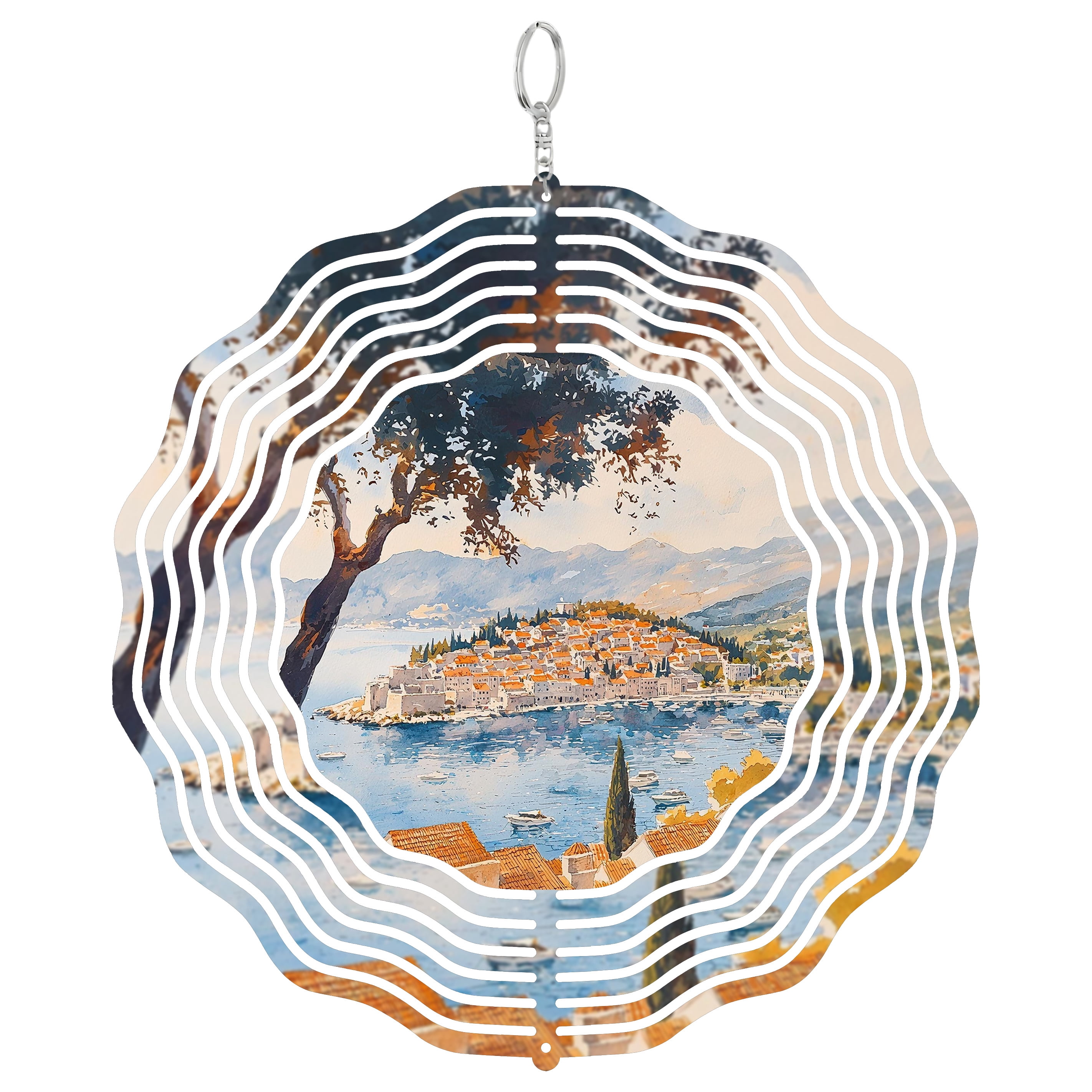 Cavtat Croatia 3D Wind Spinner Stainless Steel Kinetic Yard Art Garden ...