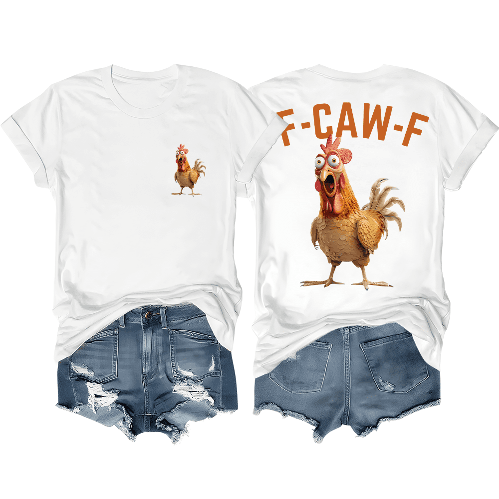 Caw Shirt Chicken T-Shirt Funny Chicken Shirts Unisex - Walmart.com