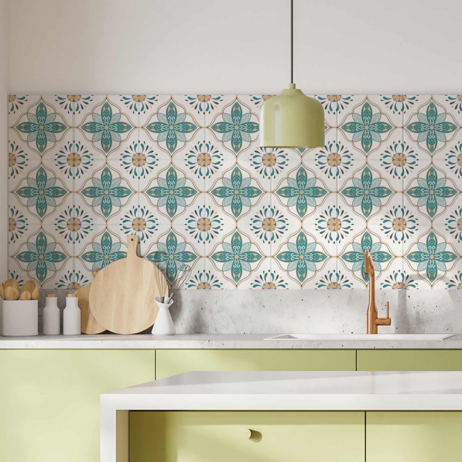 CawBing 10-Sheet 6*6 inch Peel and Stick Wallpaper Tiles - Self ...