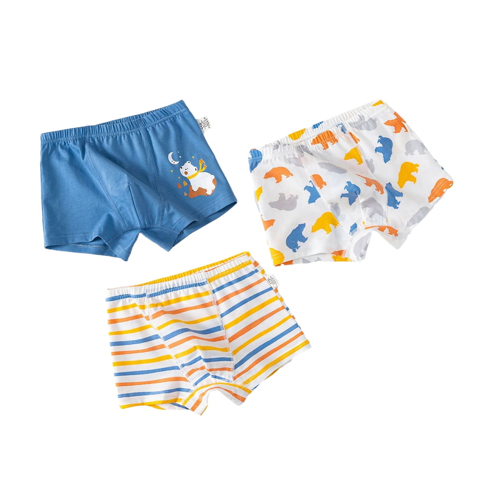 CawBing Little Boys Soft Cotton Breathable Boxer Briefs Toddler Cartoon ...