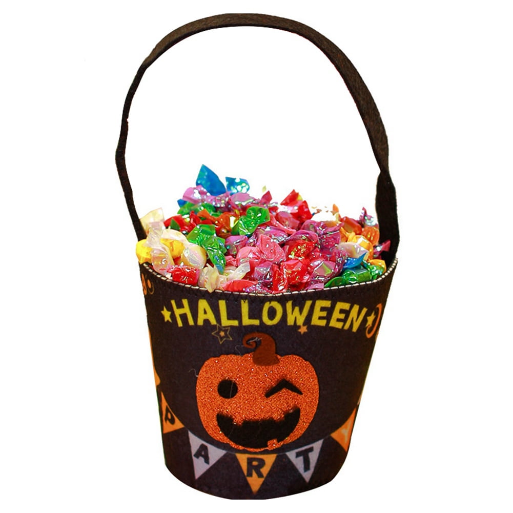 Cawbing Halloween Trick or Treat Bags,Pumpkin Candy Bucket for Trick or ...