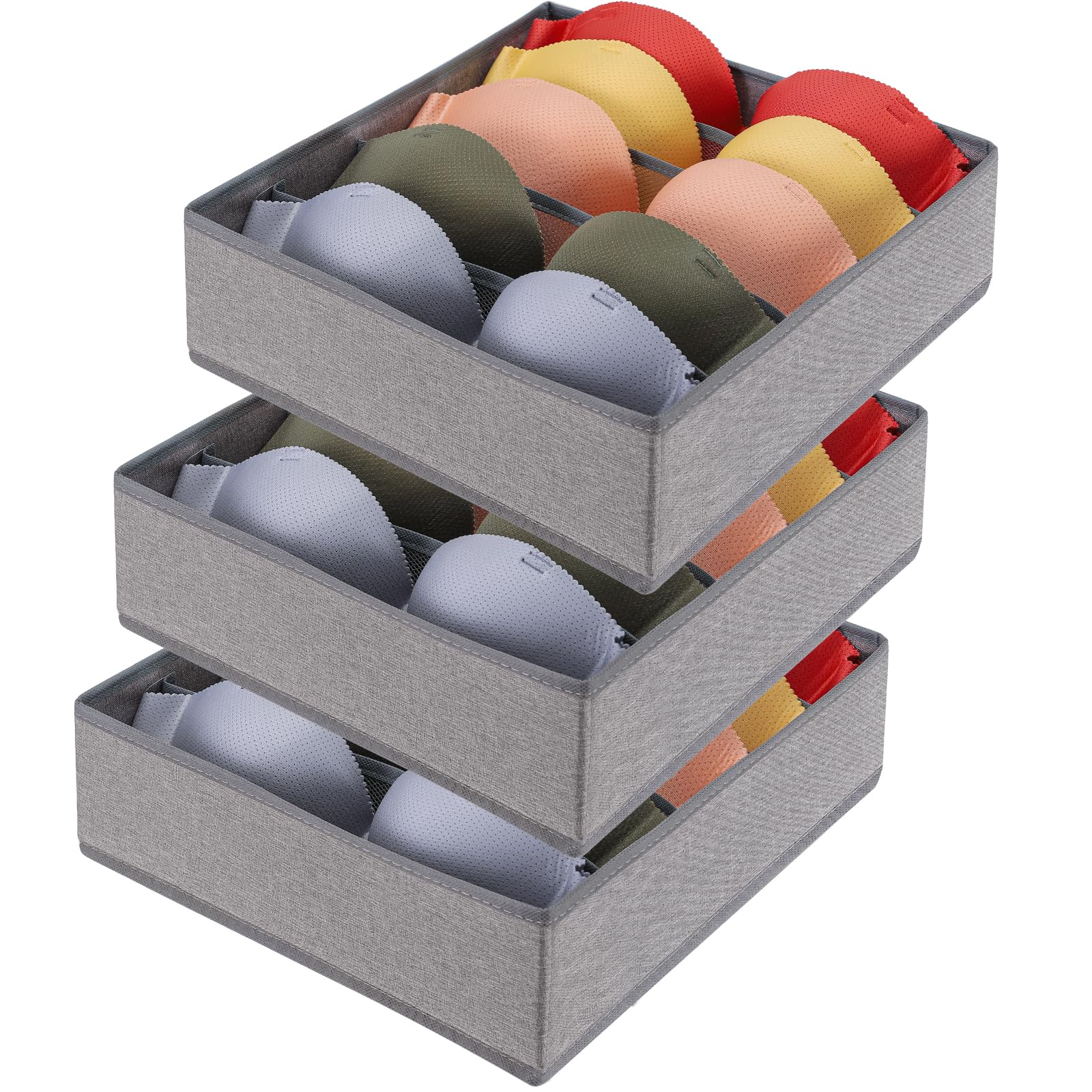 Cawek Bra Storage Drawers Organizer for Clothing Underwear Drawer ...