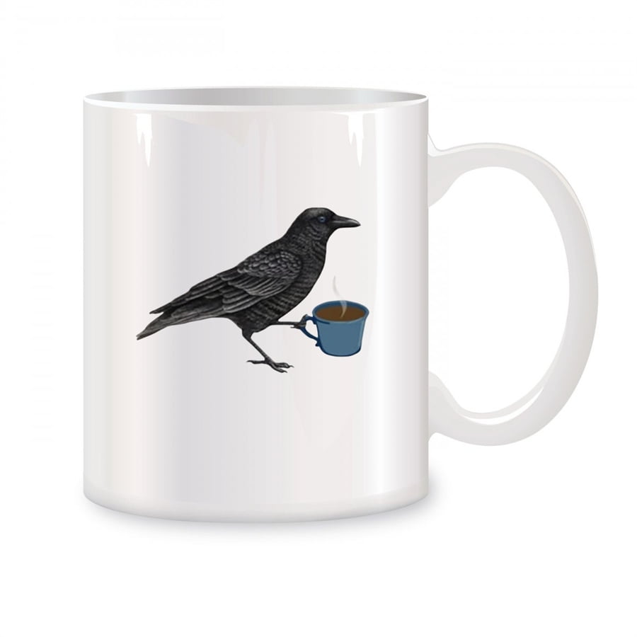 Cawfee Mugs For Crow Bird Lover Birdwatching Birthday Gifts Coffee ...