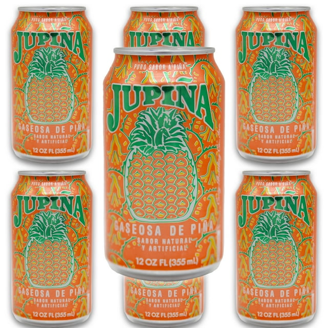 Cawy Jupiña Soft Drink Soda Pop, 12.0 oz, 6 Pack Cans - Walmart.com