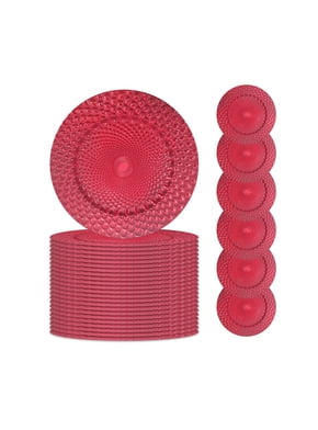 Charger Plates | Red - Walmart.com