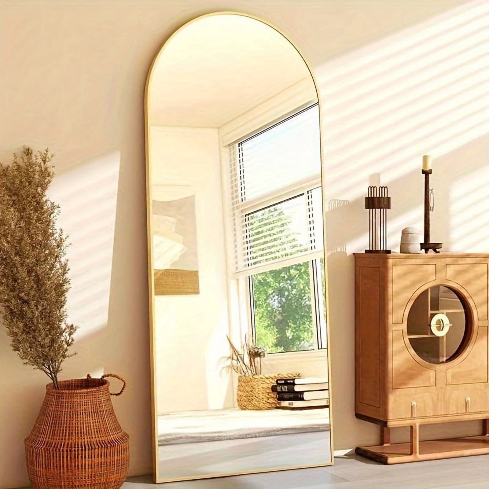 CayaElegant Innovations 59x16 Arched Full Mirror, Vertical or Slanted ...