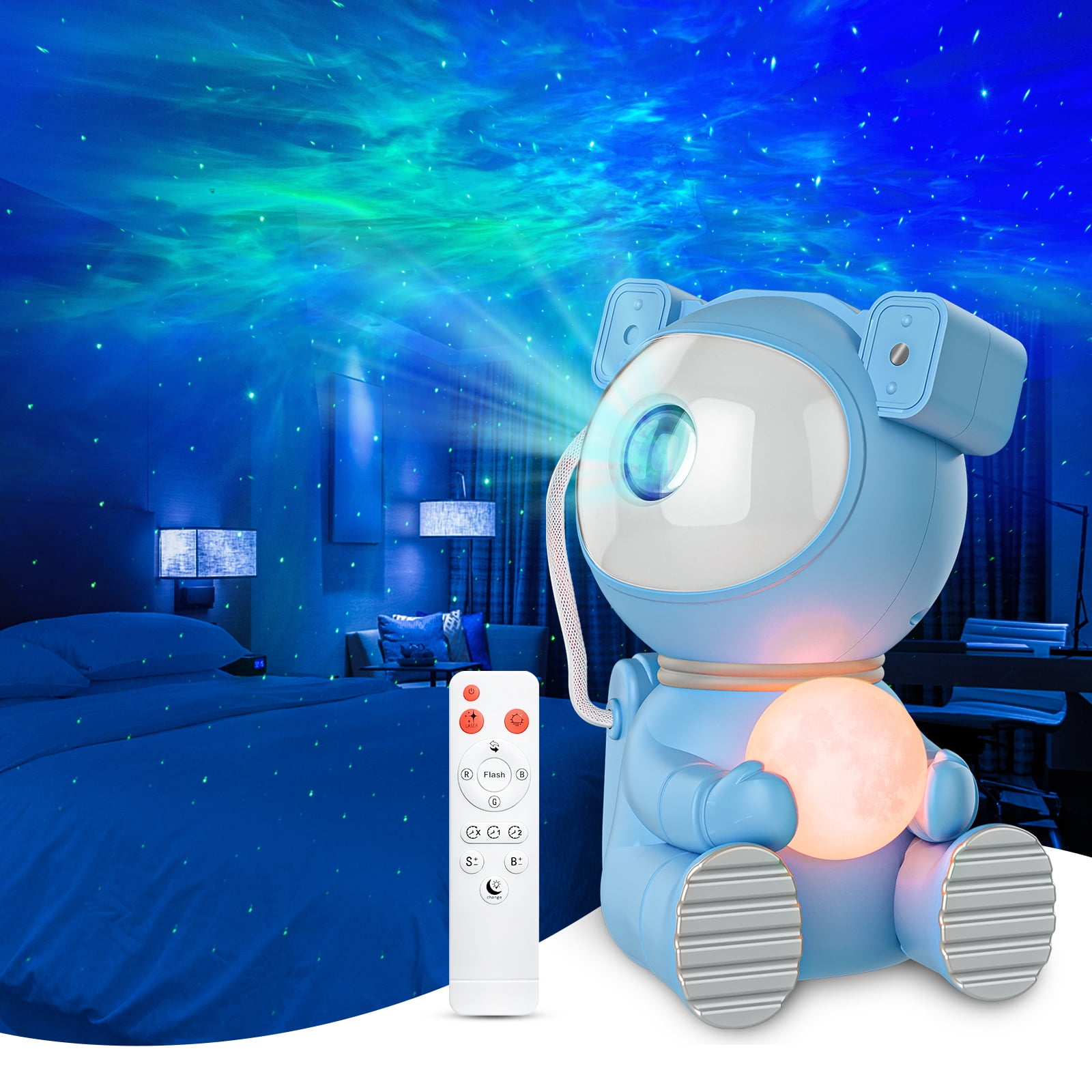 Cayclay Astronaut Galaxy Projector, Night Light Projector for Bedroom ...