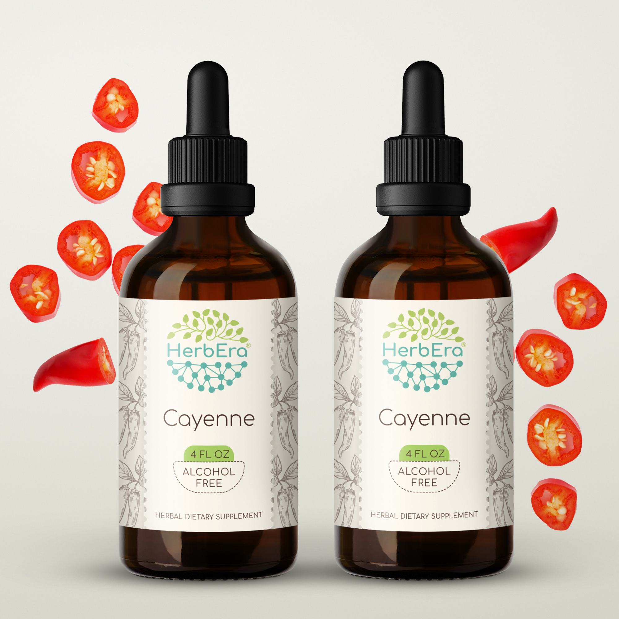 Cayenne Alcohol-FREE Herbal Extract Tincture, Super-Concentrated ...