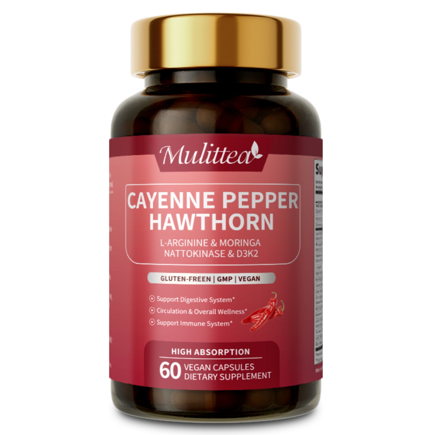 Cayenne Pepper Capsules | Cayenne Pepper Supplement with Moringa ...
