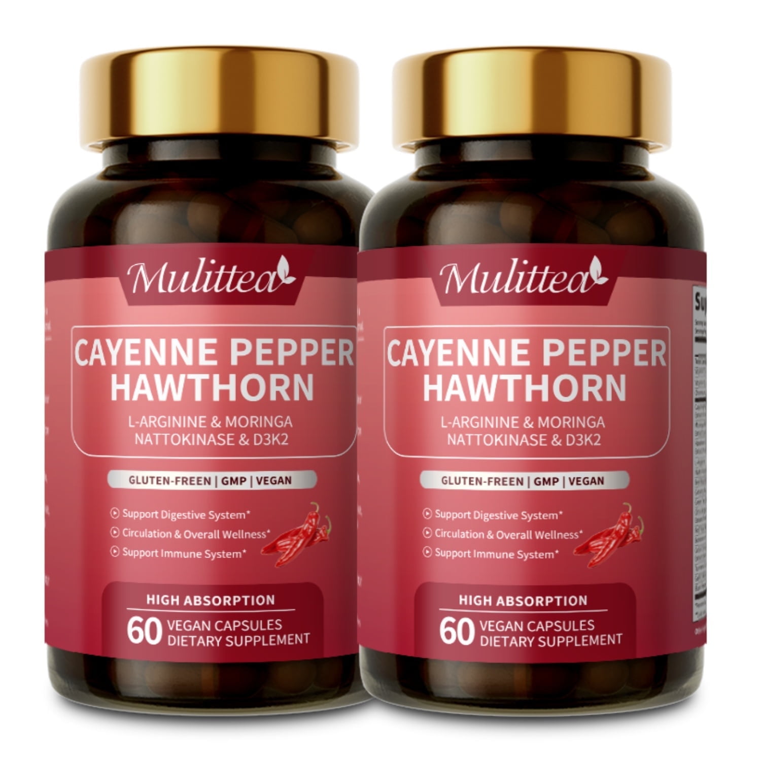 Cayenne Pepper Capsules | Cayenne Pepper Supplement with Moringa ...