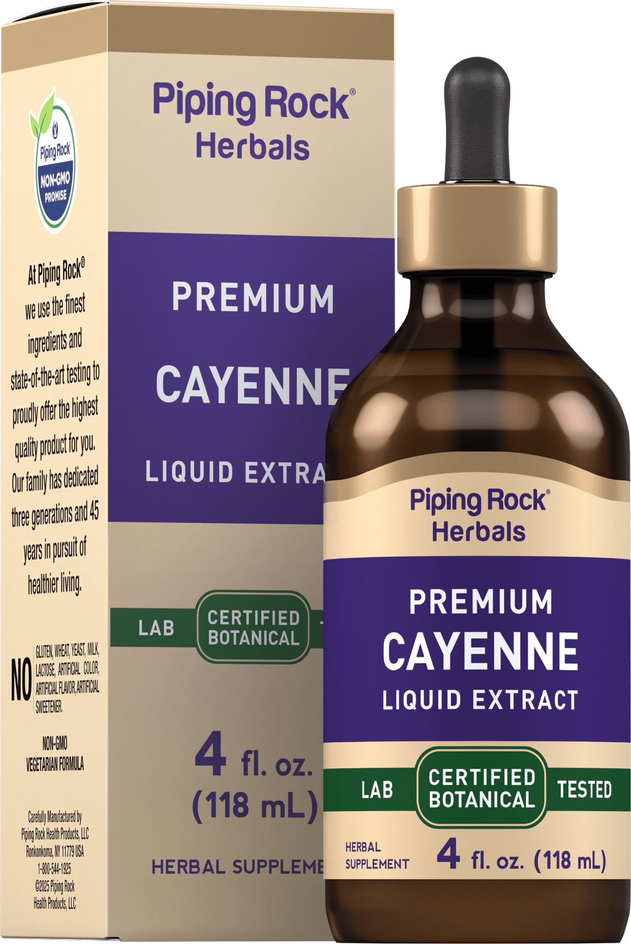 Cayenne Pepper Drops | 4 fl oz Tincture | Liquid Extract Supplement for ...