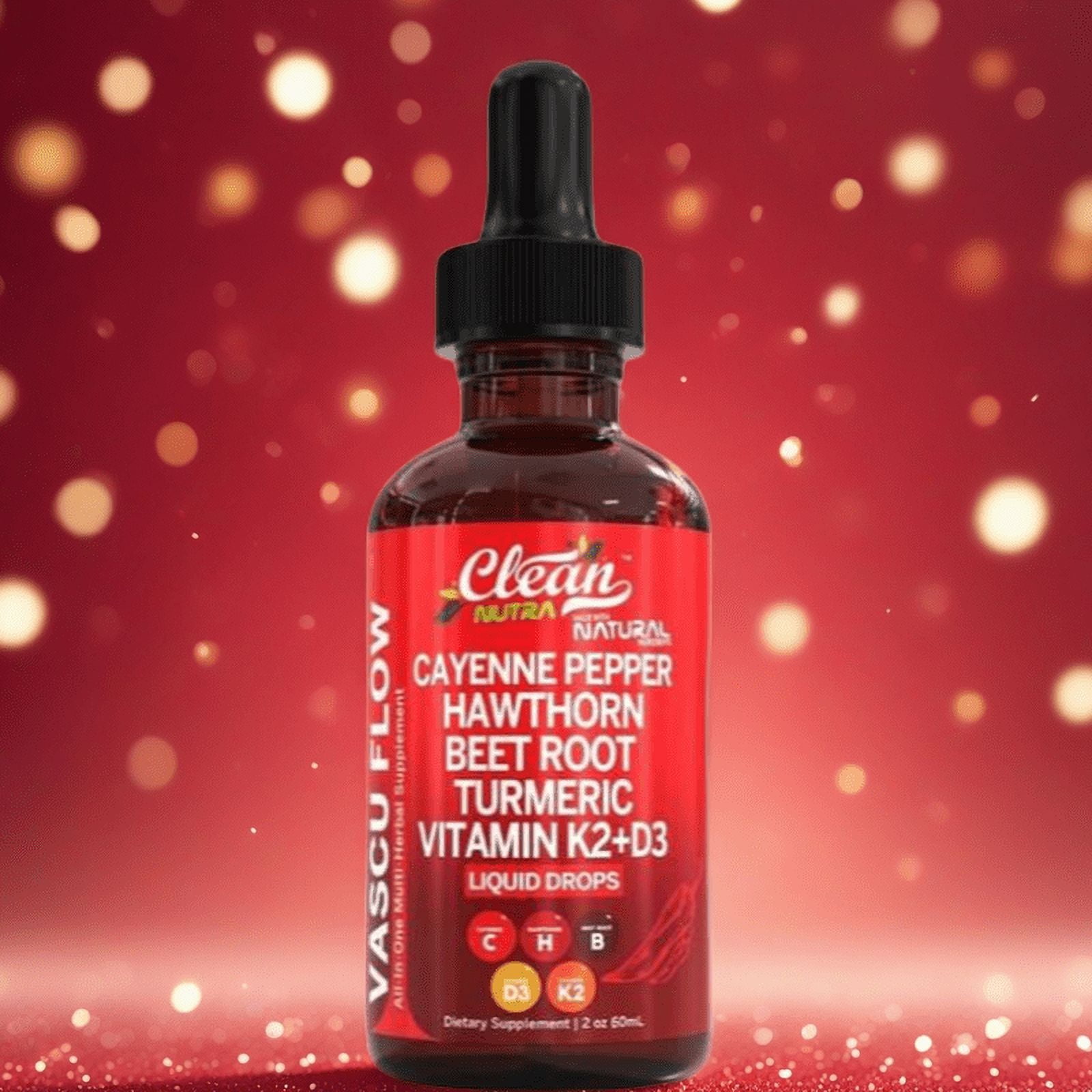 Cayenne Pepper Liquid Drops + Hawthorn Berry - 60ml - Walmart.com