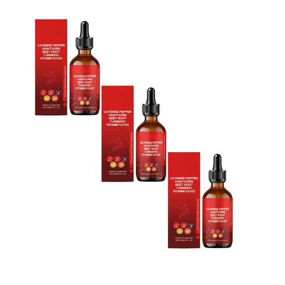 Cayenne Plus Liquid Drops for Energy Boost and Circulation Health ...