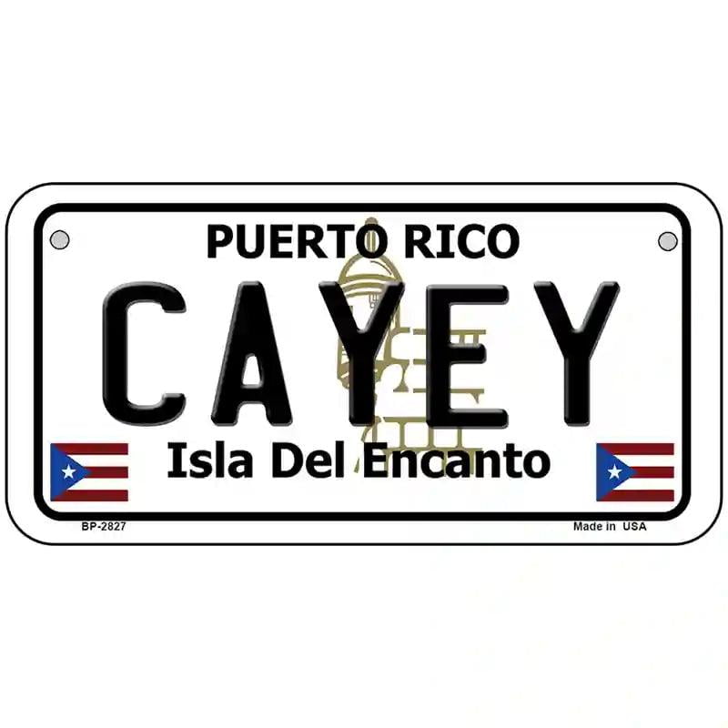 Cayey Puerto Rico Metal Novelty License Plate 6" x 3" Bicycle (BP ...