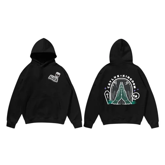 Caylus X Kingdom Kids Aura Hands 2025 Aura Kingdom Hoodie - Walmart.com