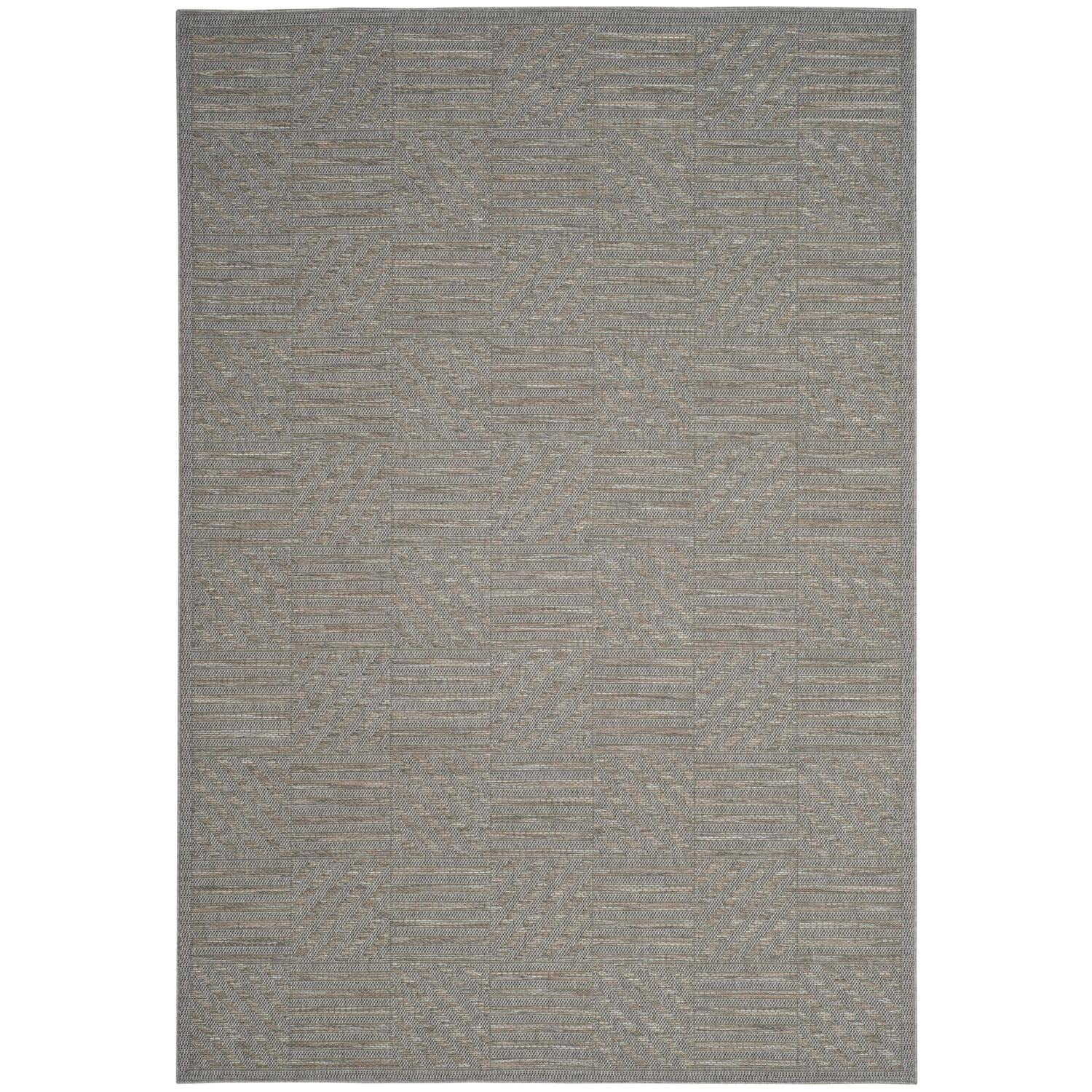 Cayman Grey/Beige Medium Rectangle Rug-Color:Grey/Beige,Shape:Medium ...