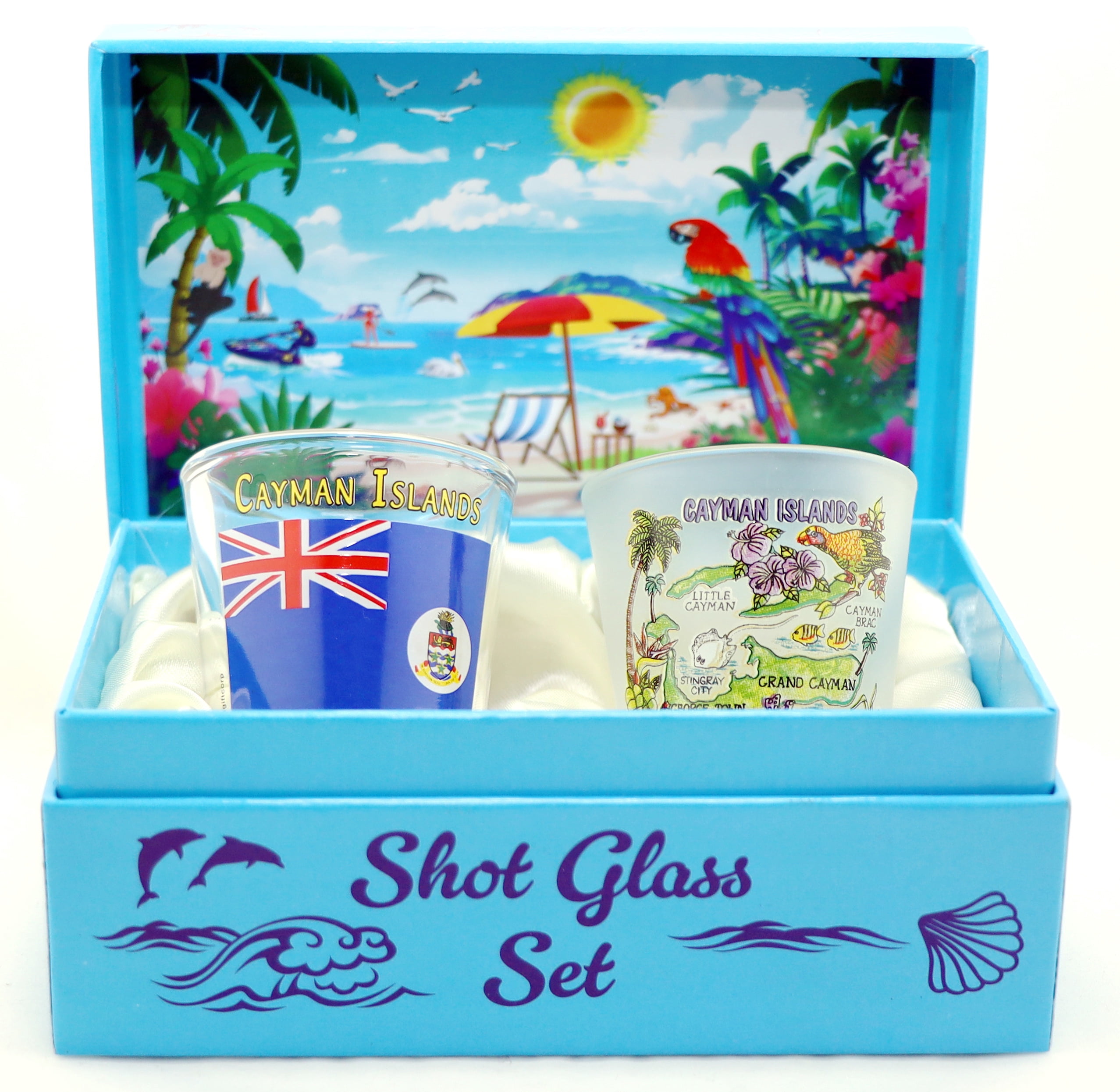 Cayman Islands Caribbean Boxed Shot Glass Set (Set of 2) - Walmart.com