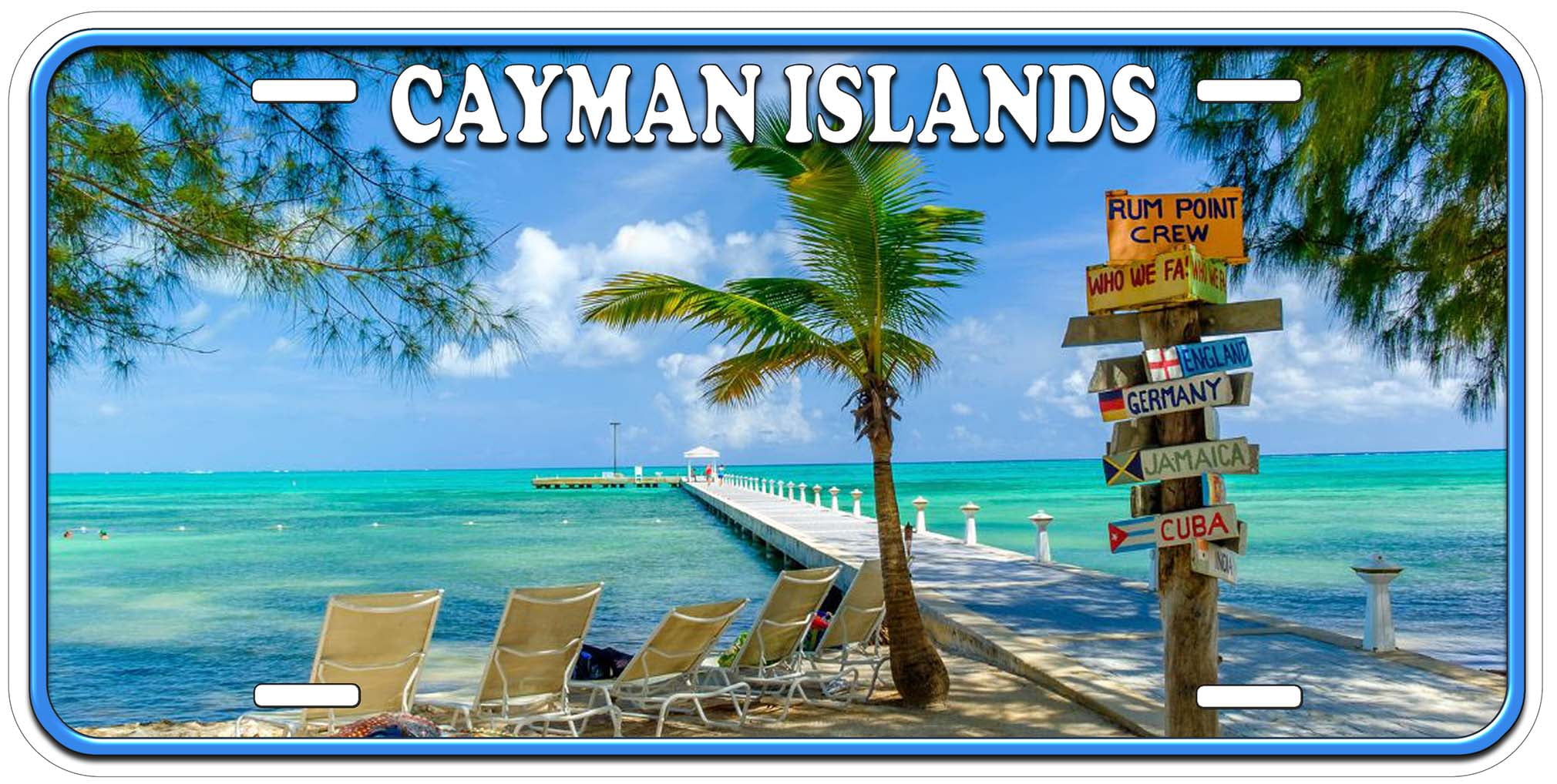 Cayman Islands Pier Novelty Car License Plate - Walmart.com