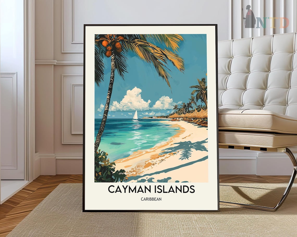 Cayman Islands Travel Poster, Cayman Islandscayman Islands Poster Print ...