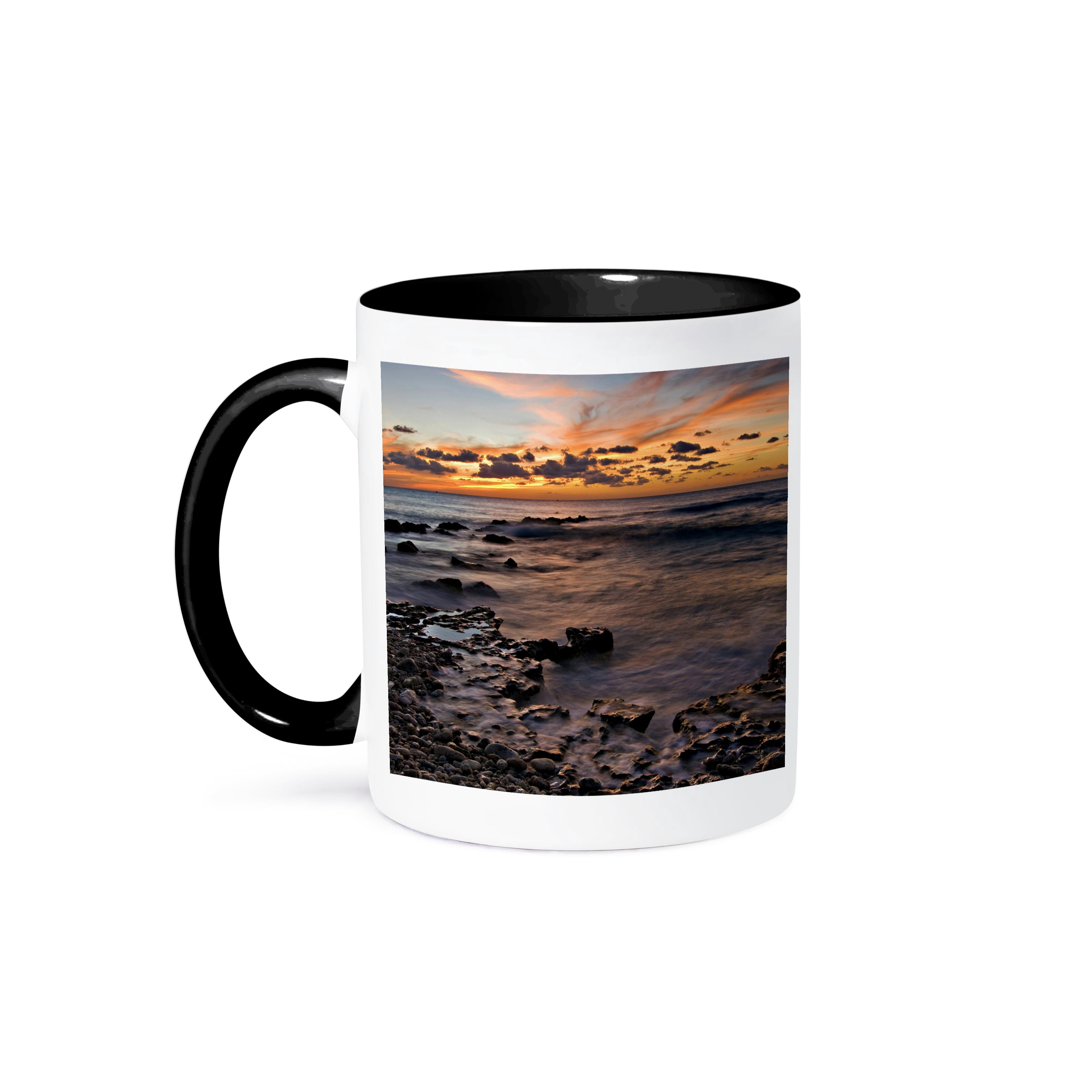 Cayman Islands, Waves Near George Town, Sunset, Beach-Ca42 Dsv0011 ...
