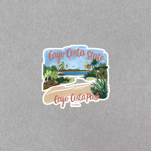 Cayo Costa State Park Florida Sticker - Tropical Beach Vacation ...