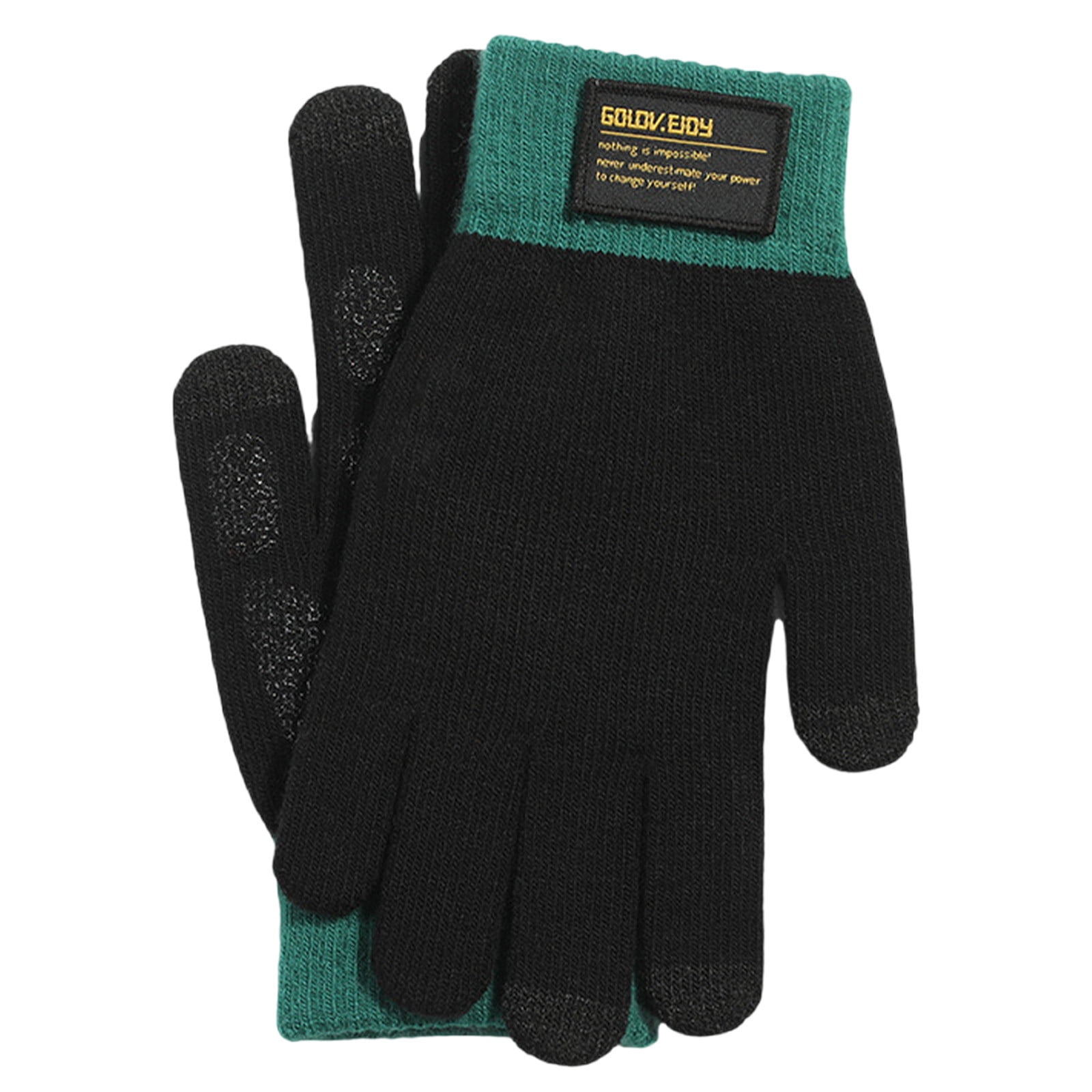 Caywon Men's Winter Warm Gloves Thickened Outdoor Cold Proof Gloves ...