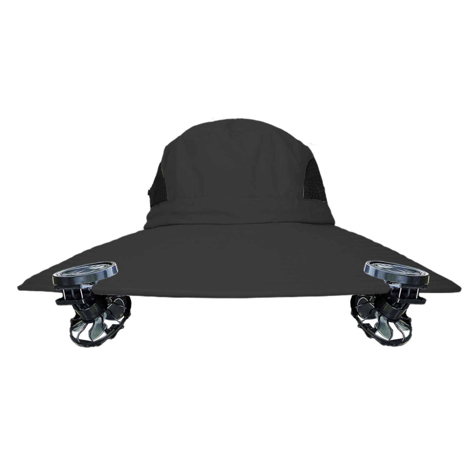Caywon Unisex Solar Cool Hat Double Power Source Technology Solar Panel ...