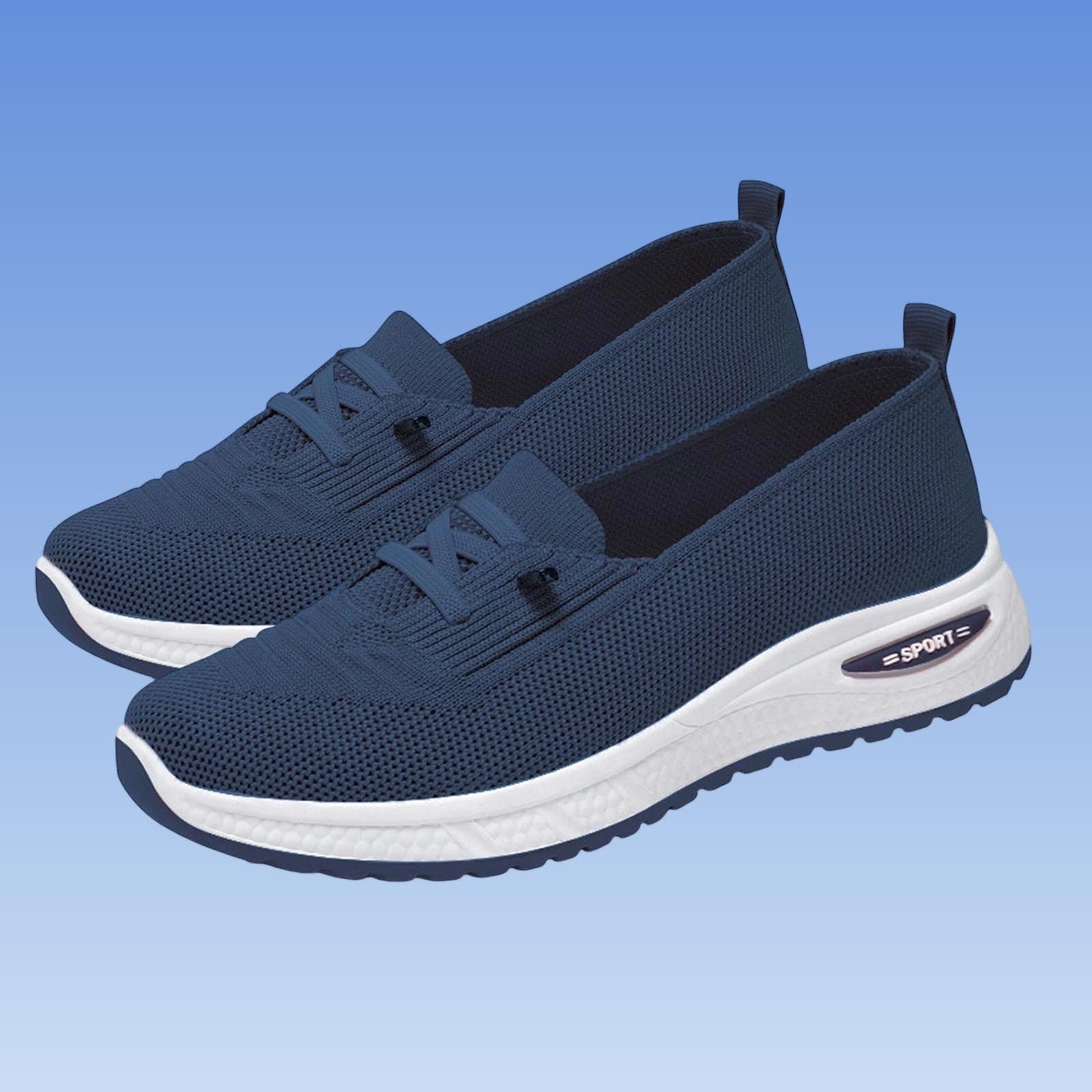 Caywon Women Memory Foam Shoes, Mesh Slip On Sneakers, Breathable ...