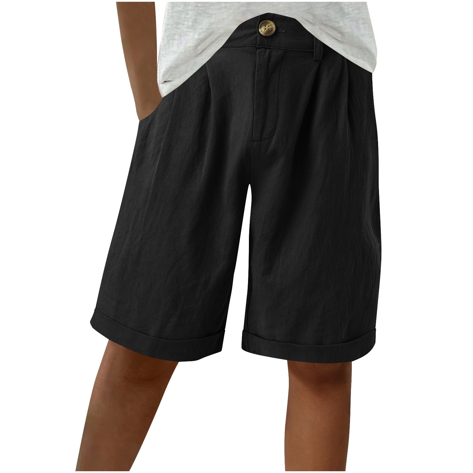 Caywon Women Summer Short Pants Casual Loose Fit Design Pocket ...