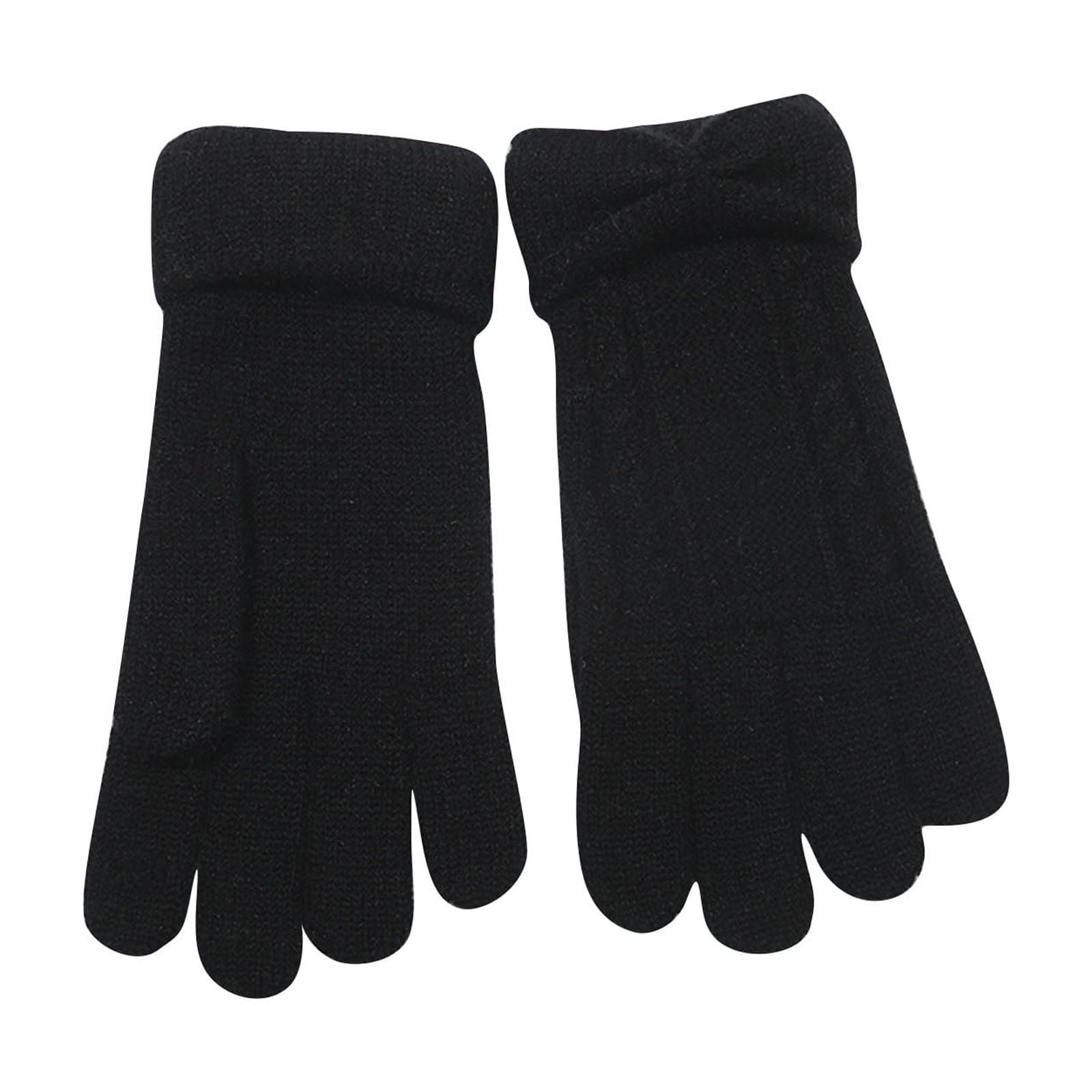 Caywon Women's Solid Color Warm Cold Proof Gloves Outdoor Use for ...