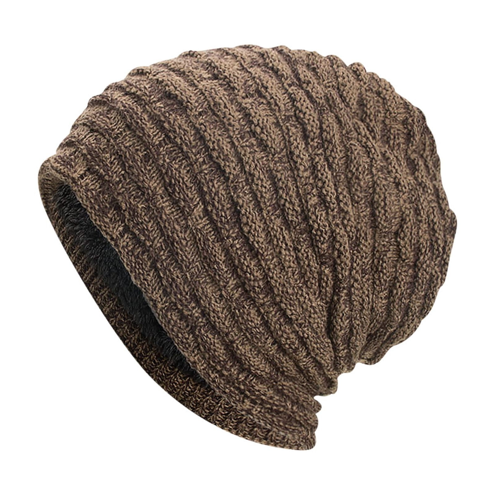 Caywon Women's Winter Fashion Knit Slouchy Hat Warm Ear-Protected ...