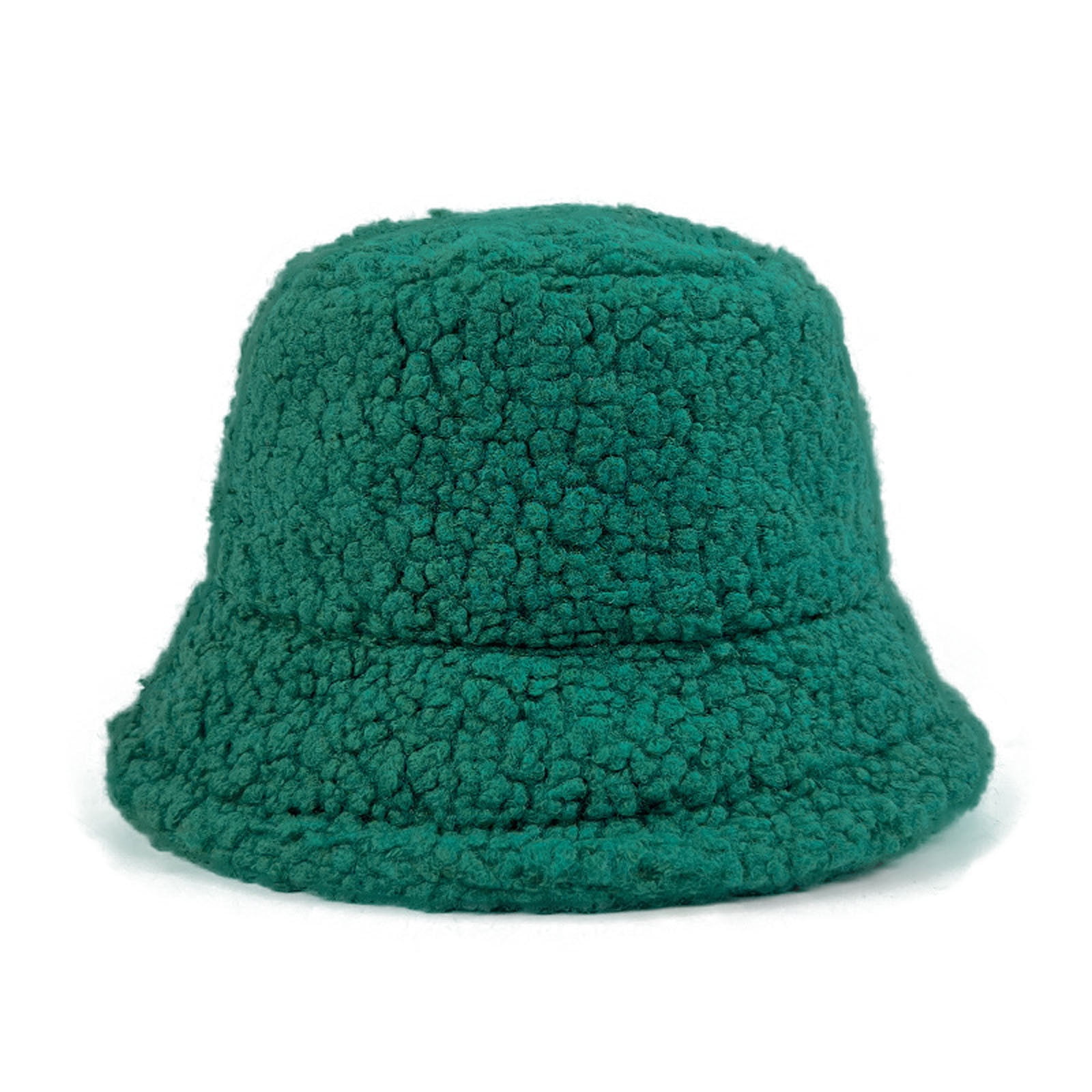 Caywon Women's Winter Thickened Solid Color Fisherman Hat Cold Proof ...