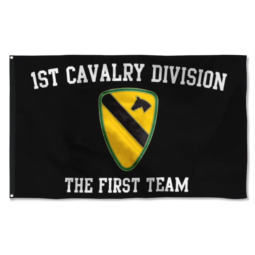 Cayyon 1st Cavalry Division Flag 3x5Feet Military Banner with 2 Brass ...