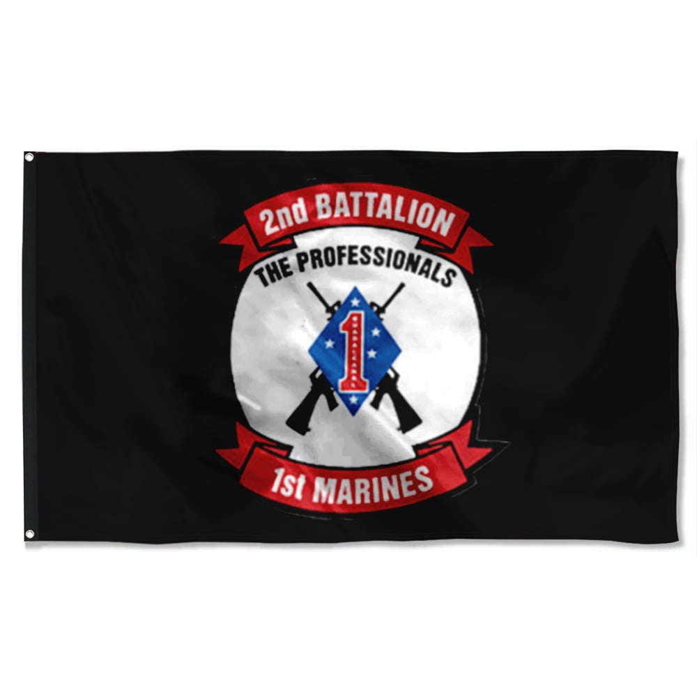 Cayyon 2nd Battalion 1st Black Flag 3x5Feet Military Banner with 2 ...