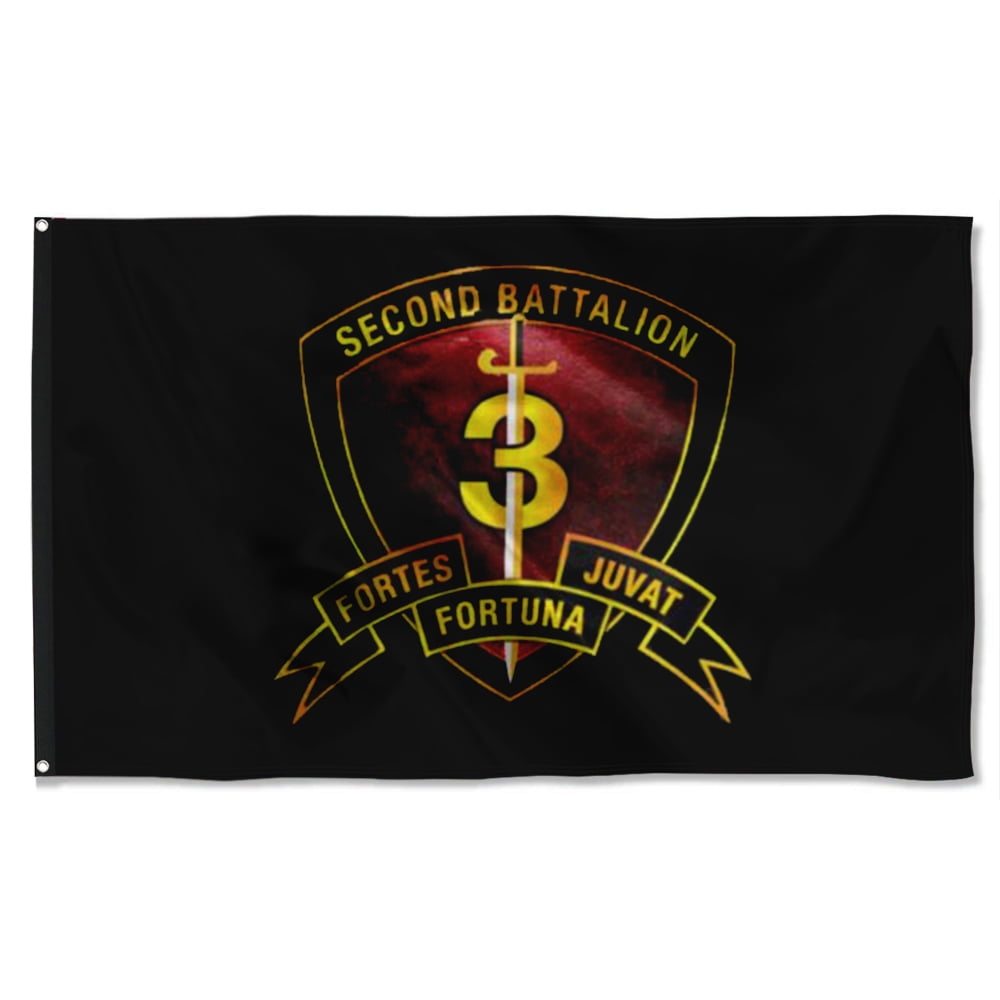 Cayyon 2nd Battalion 3rd Black Flag 3x5Feet Military Banner with 2 ...
