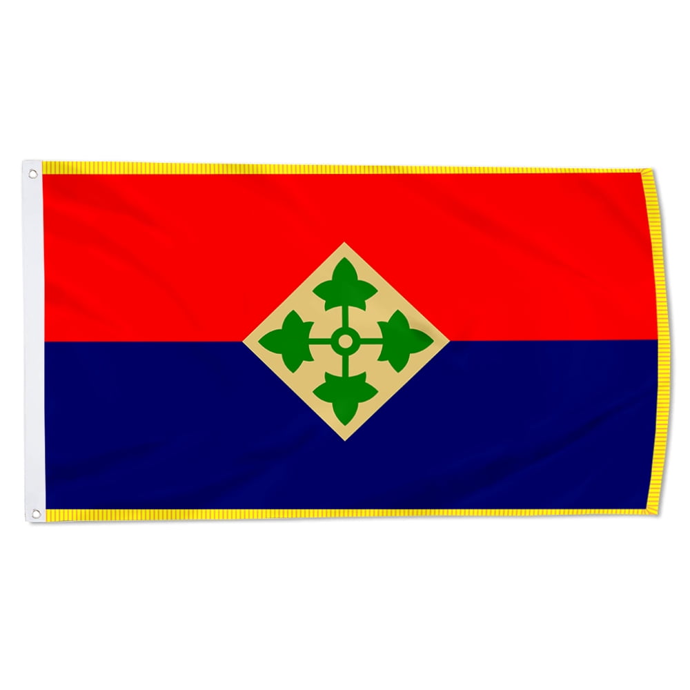 Cayyon 4th Infantry Division Ivy Division Flag 3x5Feet Military Banner ...
