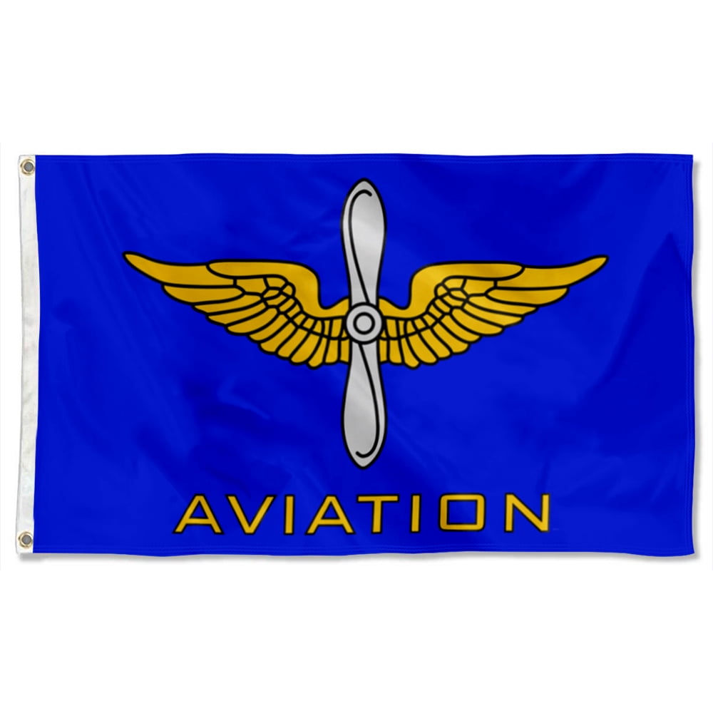 Cayyon Army Aviation Branch Flag 3x5Feet Military Banner with 2 Brass ...